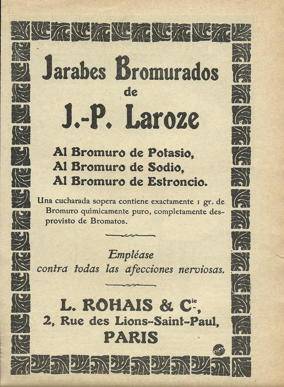 Jarabes de J.P. Laroze | Blog de Tomás Cabacas