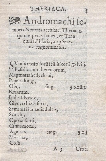 Triaca Magna de Andrómaco | Blog de Tomás Cabacas