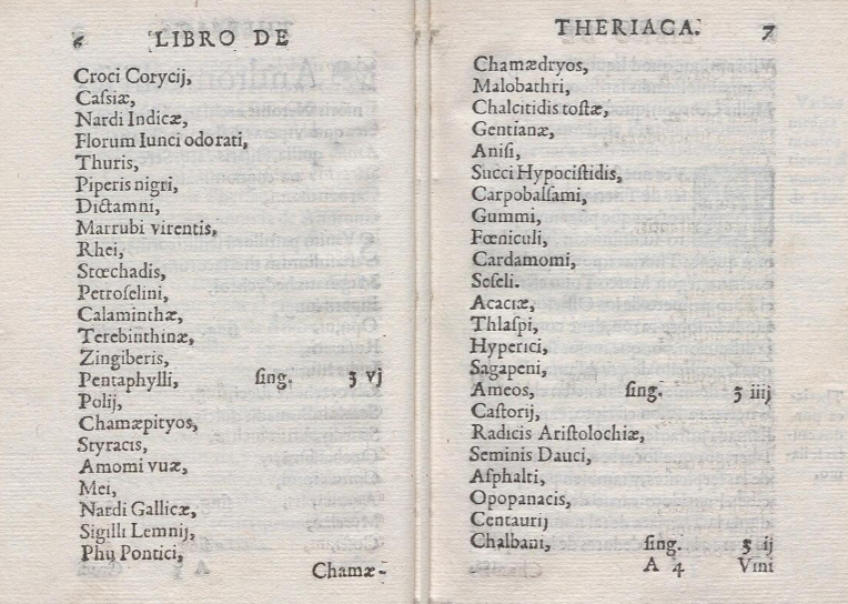 Triaca Magna de Andrómaco | Blog de Tomás Cabacas