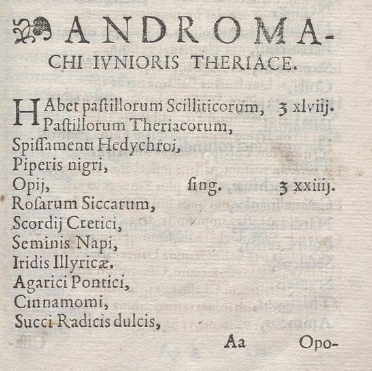 Triaca Magna de Andrómaco | Blog de Tomás Cabacas