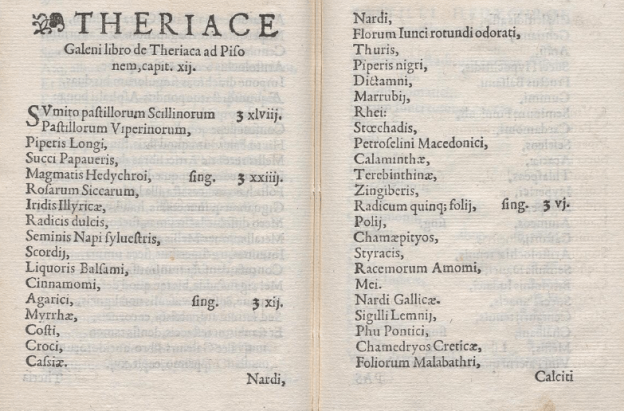 Triaca de Galeno | Blog de Tomás Cabacas