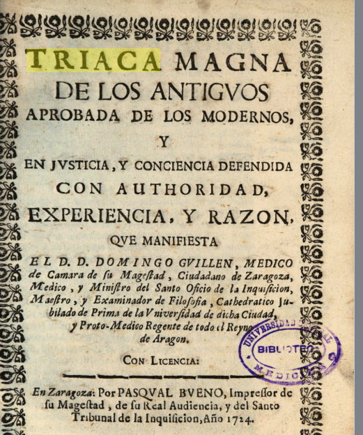 Las víboras en la Triaca. | Blog de Tomás Cabacas