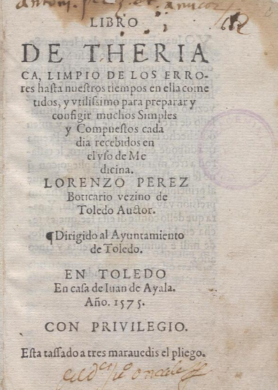 Propiedades de la Triaca Magna de Andrómaco | Blog de Tomás Cabacas